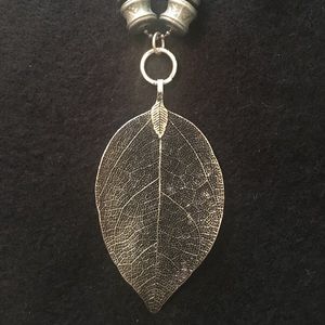 Jewelry | Pewter Leaf Pendant | Poshmark